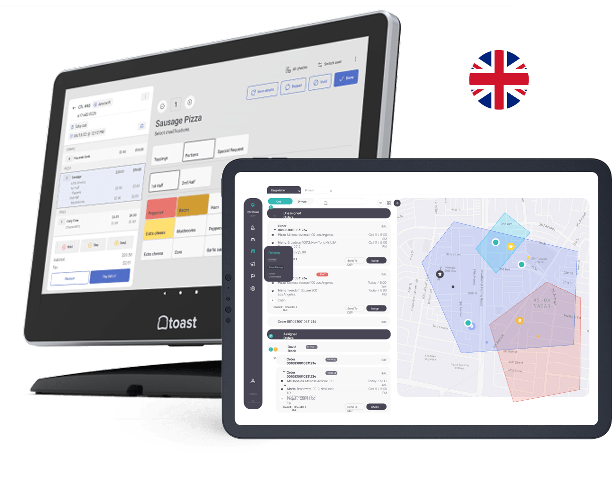 Toast UK Delivery Management Partnership with Cartwheel