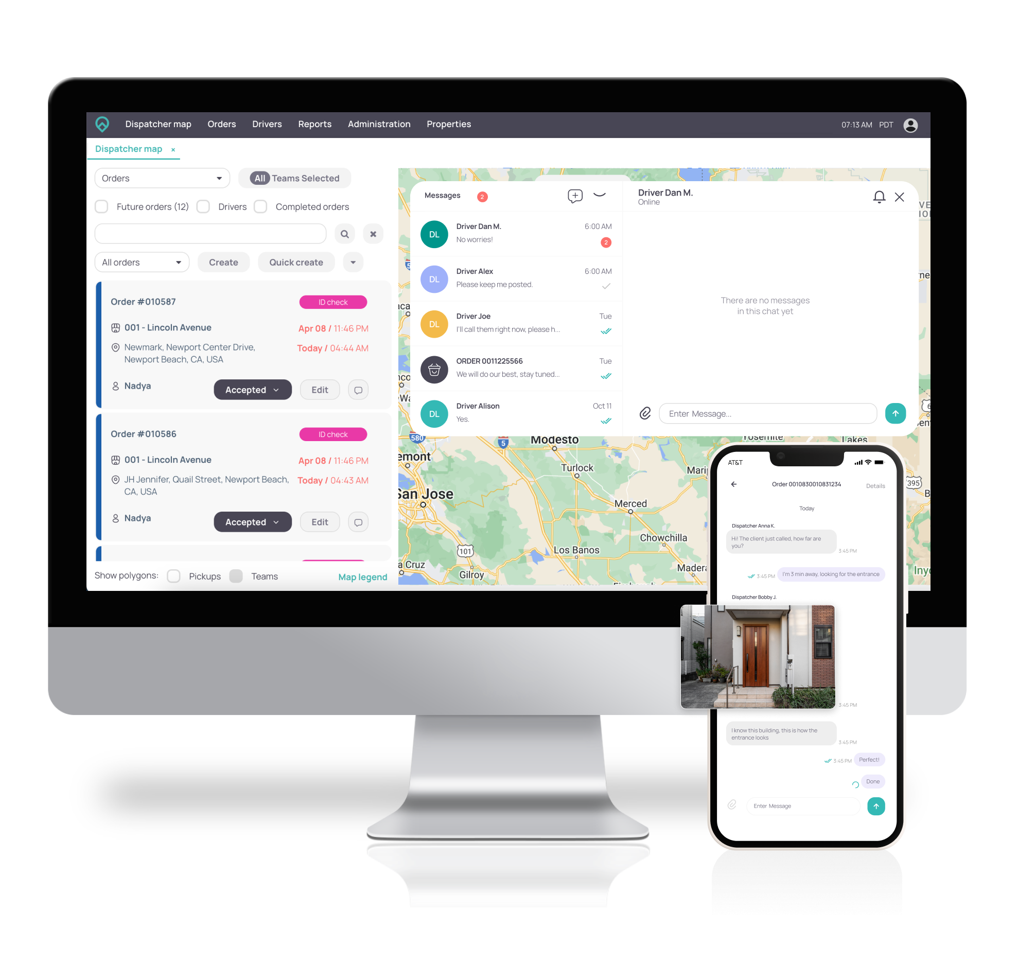 New feature: Dispatcher-Driver Chat